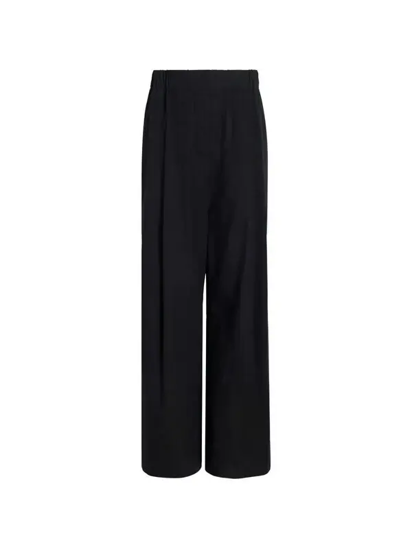 Proenza Schouler Wide-leg Pleated Trousers - Black