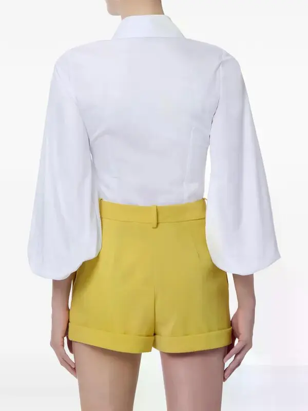 Elisabetta Franchi Cut-out Balloon Sleeve Shirt