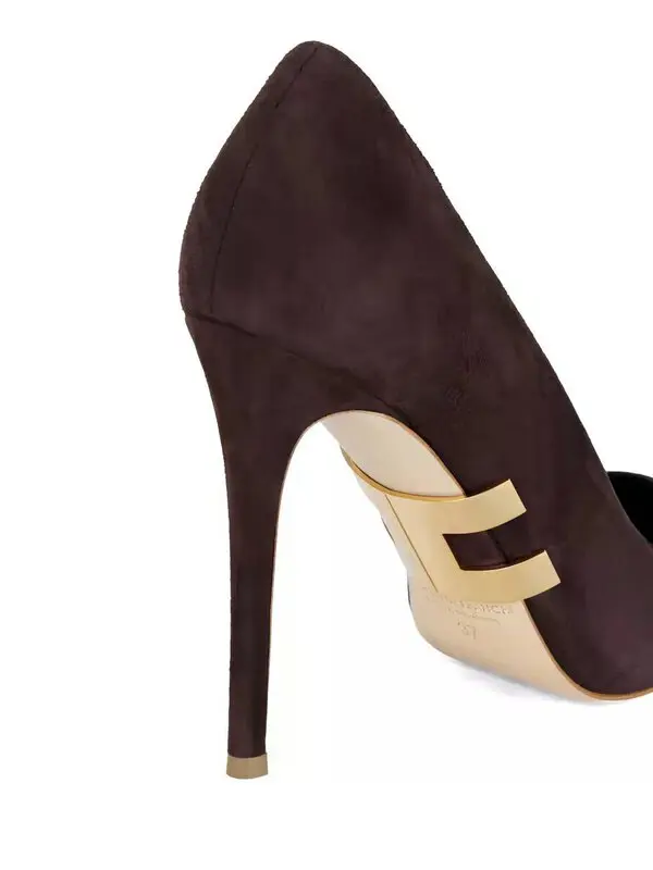 Elisabetta Franchi Suede Pointed Toe Stiletto Pumps