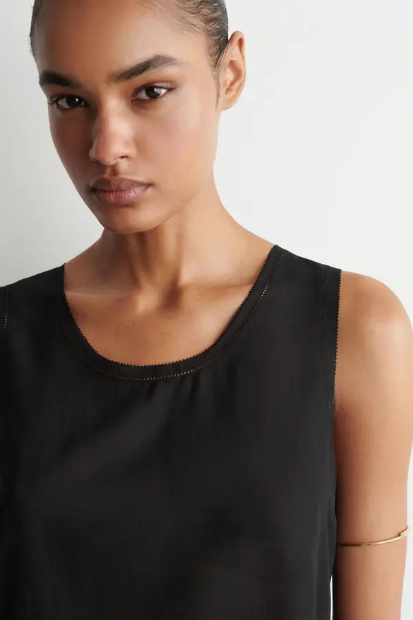 Cos Semi-sheer Layered Wool Top