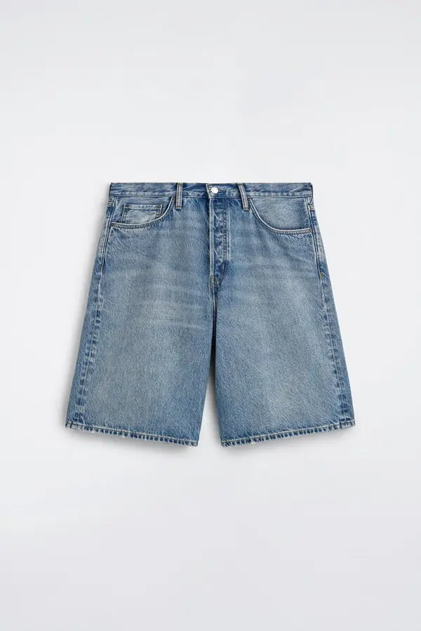Cos Relaxed-fit Denim Shorts - Blue