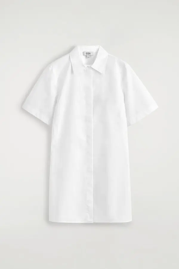 Cos Classic Cotton Mini Shirt Dress