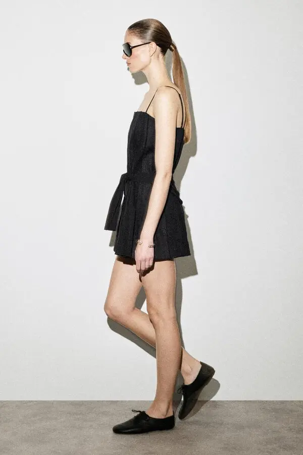 Cos Sculpted Linen Romper
