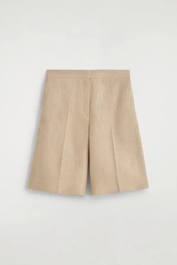 Cos Longline Tailored Shorts With Straight Legs