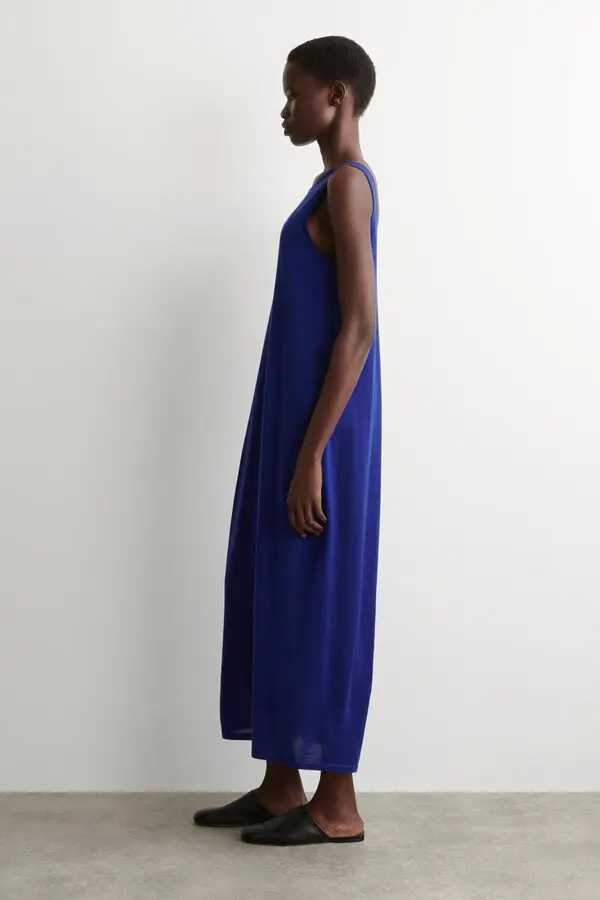 Cos Rounded Merino Wool Maxi Dress