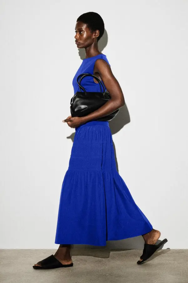 blue cos dress Rent Cos Navy Dress UK 6