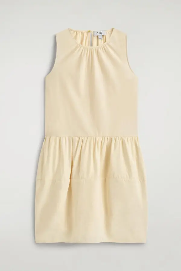 Cos Paneled Mini Dress - Yellow