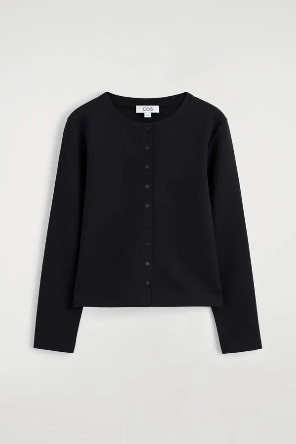 Cos Minimal Jersey Cardigan
