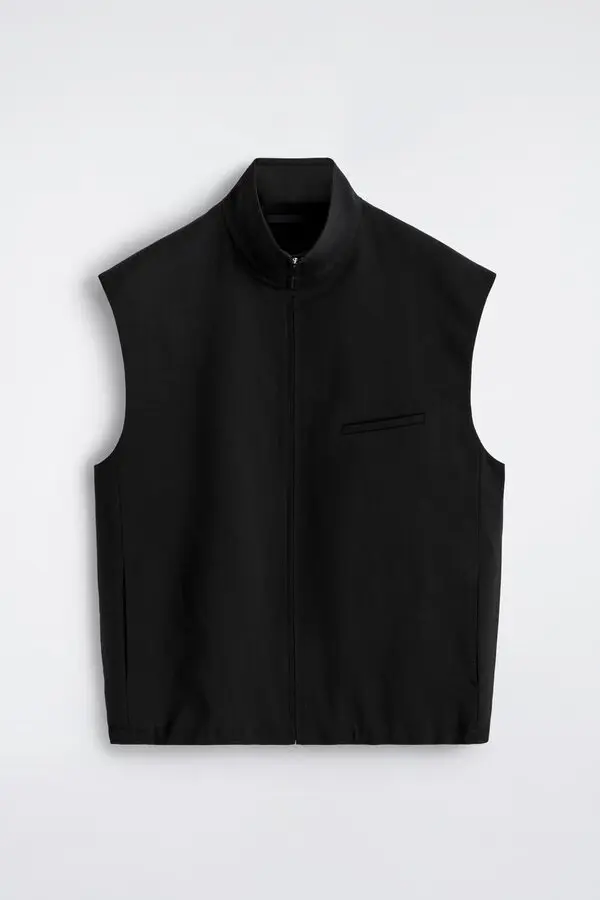 Cos Tailored Funnel-neck Wool Vest