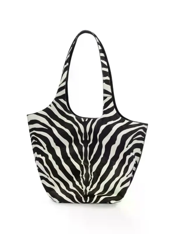 Attico La Scoop Shoulder Bag - Black