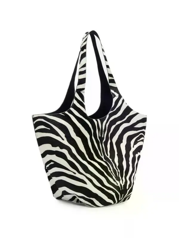 Attico La Scoop Shoulder Bag - Black