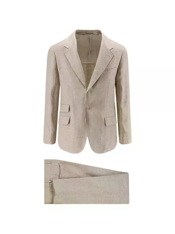 Brunello Cucinelli Single-breasted Suit - Neutrals