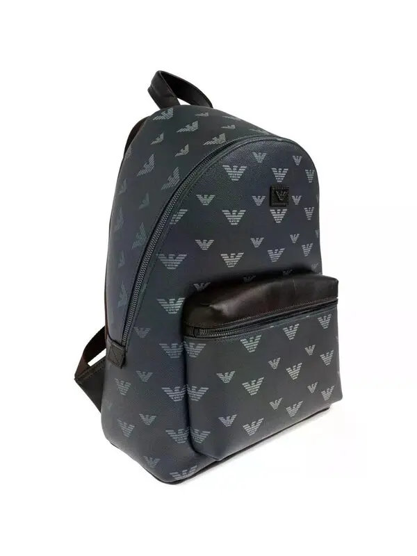 Emporio Armani Monogram Print Backpack