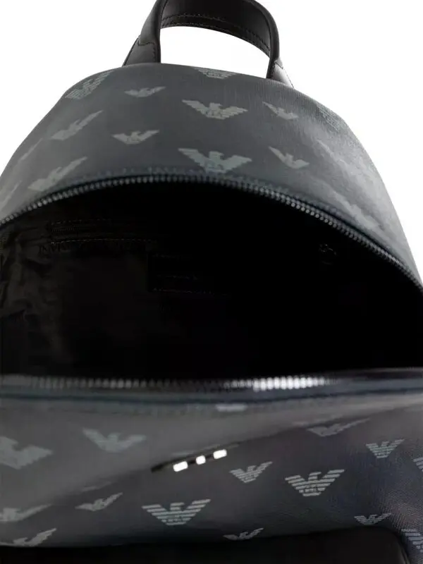 Emporio Armani Monogram Print Backpack