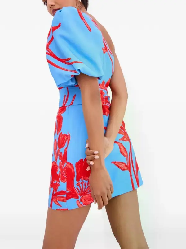 Cara Cara Lucia One-shoulder Mini Dress - Blue
