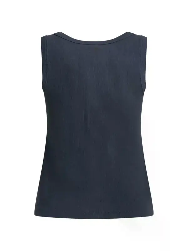 Max Mara Ribbed Knit Scoop Neck Tank Top