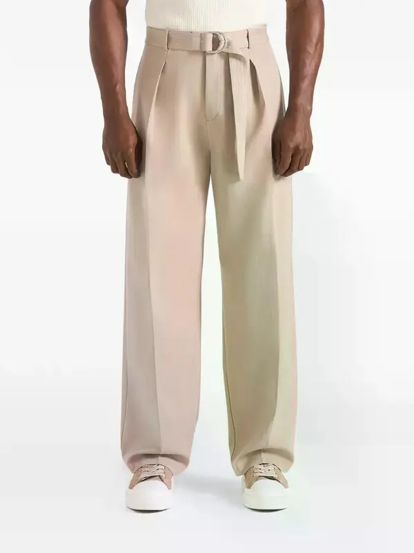 Manière De Voir Wide-leg Tailored Trousers With Belt