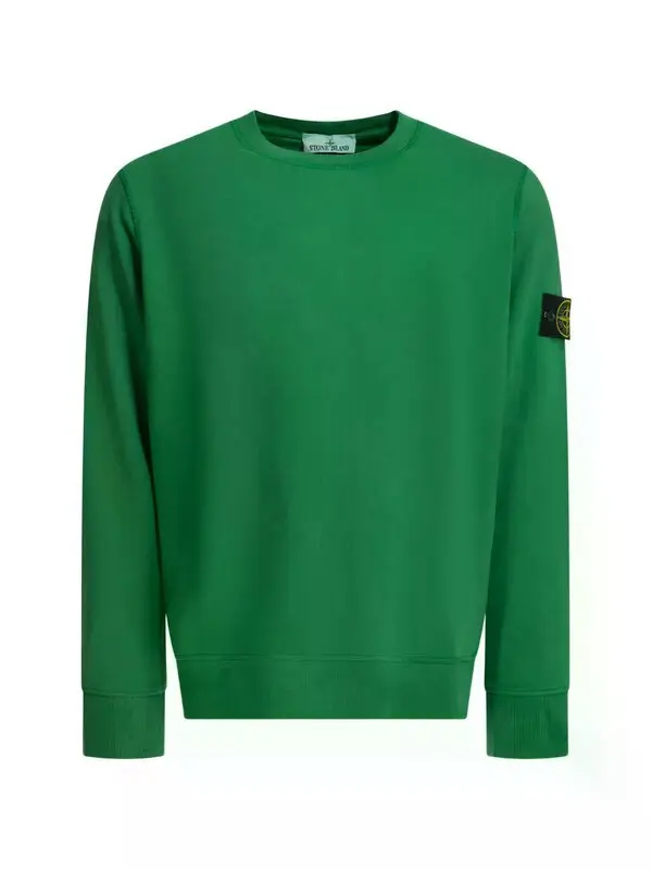 Stone Island Logo Patch Crew Neck Sweater