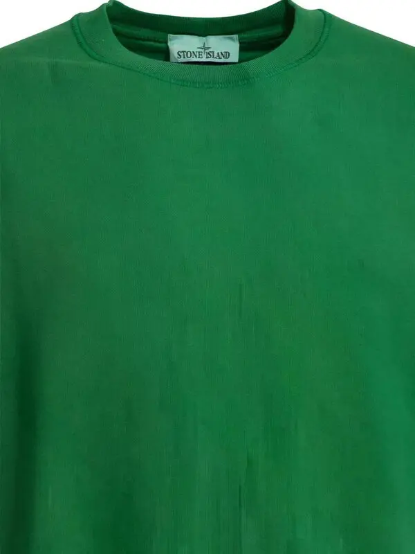 Stone Island Logo Patch Crew Neck Sweater