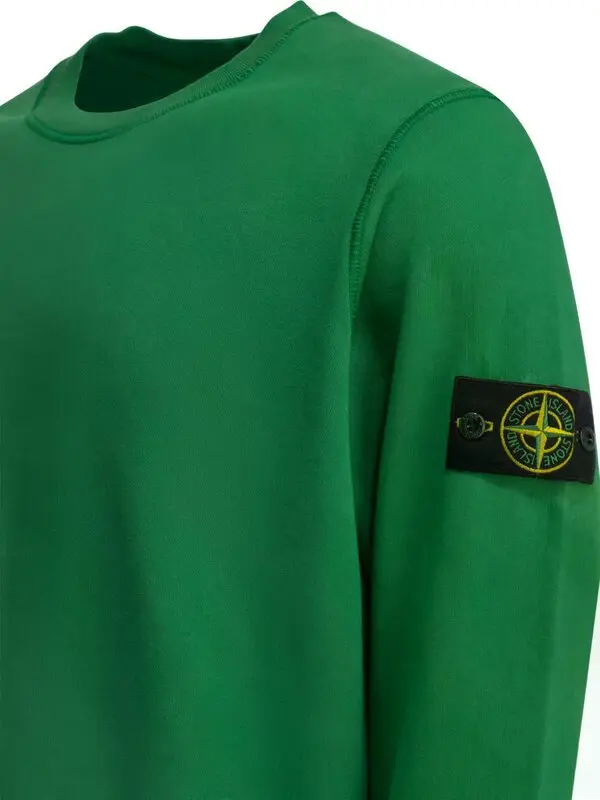 Stone Island Logo Patch Crew Neck Sweater
