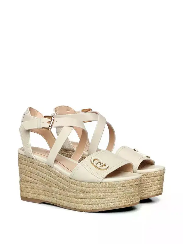 Liu Jo Raffia Wedge Espadrille Sandals