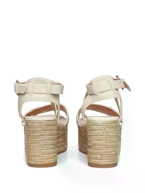 Liu Jo Raffia Wedge Espadrille Sandals