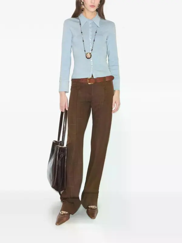 Tory Burch Slim Fit Wool Pants