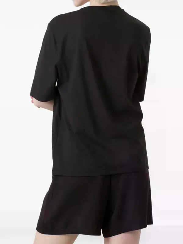 DIMENSIONE DANZA Floral Print T-shirt - Black