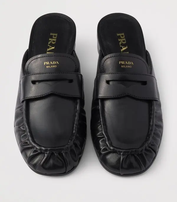 Prada Leather Mules