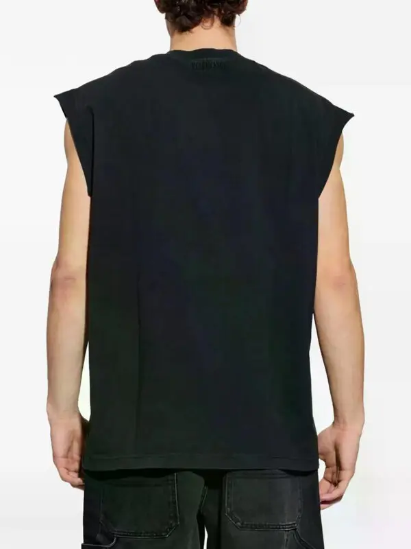Vetements Logo Print Sleeveless T-shirt