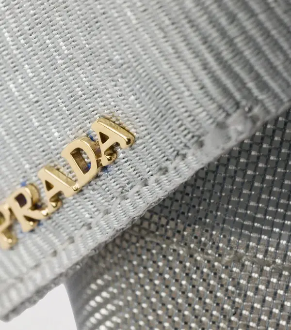 Prada Leather-mesh Bow Slingback Pumps