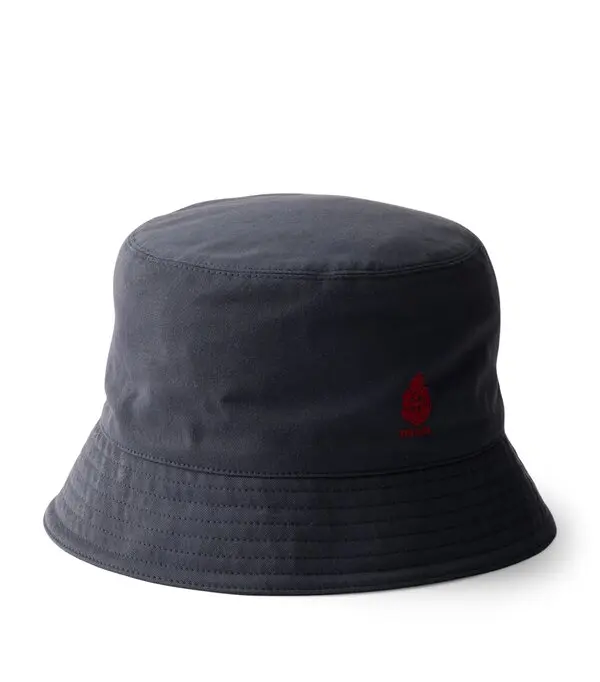 Prada Cotton Old Gabardine Bucket Hat - Blue
