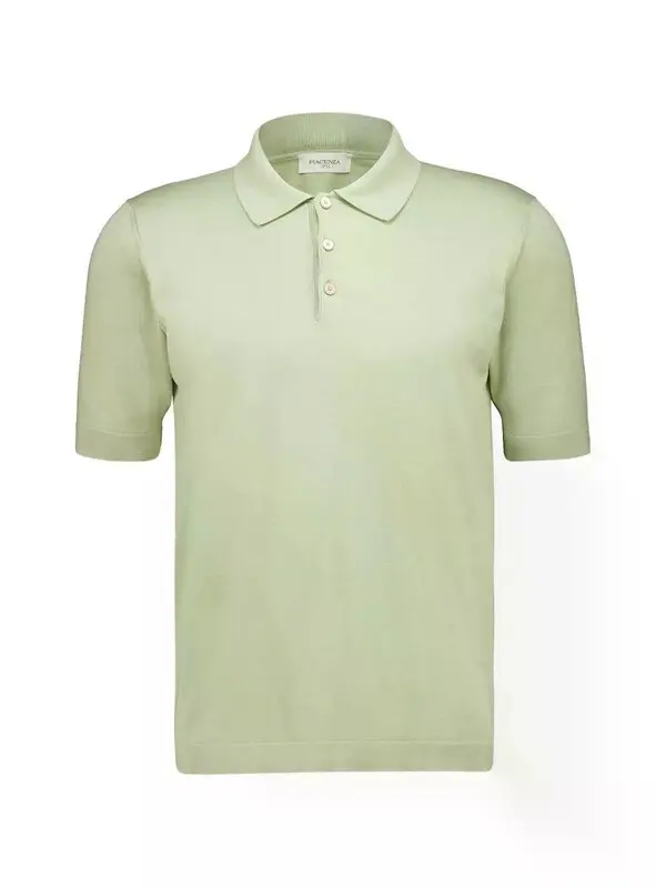 PIACENZA CASHMERE 1733 Short-sleeve Polo Shirt - Green