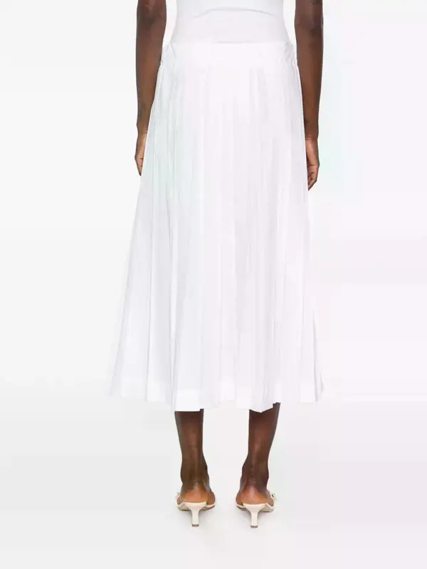 XACUS A-line Pleated Midi Skirt