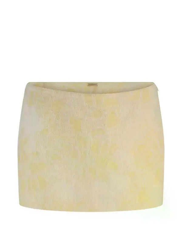Cult Gaia Savoy Jacquard Mini Skirt - Yellow