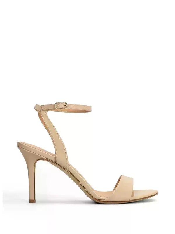 THE SELLER Patent Leather Ankle Strap Sandals