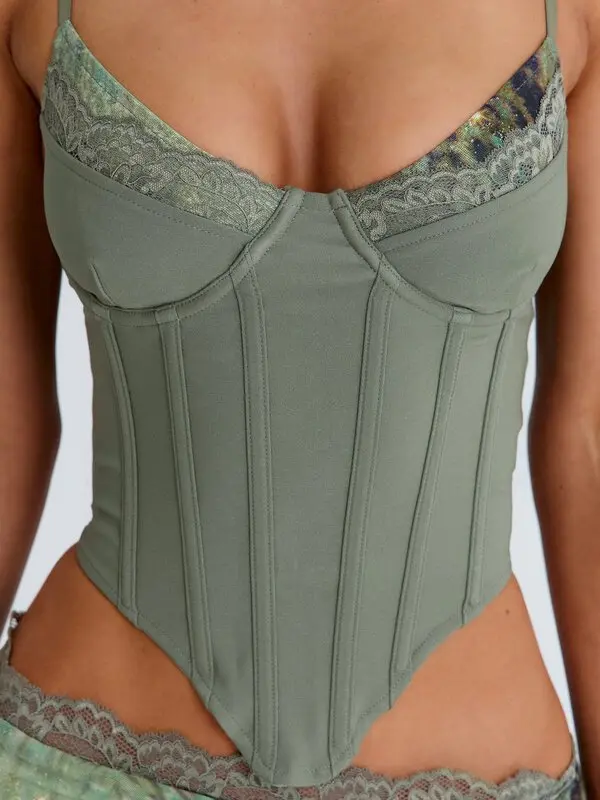OUTCAST Nathalie Corset Top In Lanee