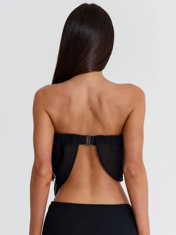 OUTCAST Itzeli Strapless Georgette Top