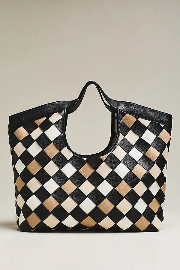 Anthropologie Woven Carryall Handbag