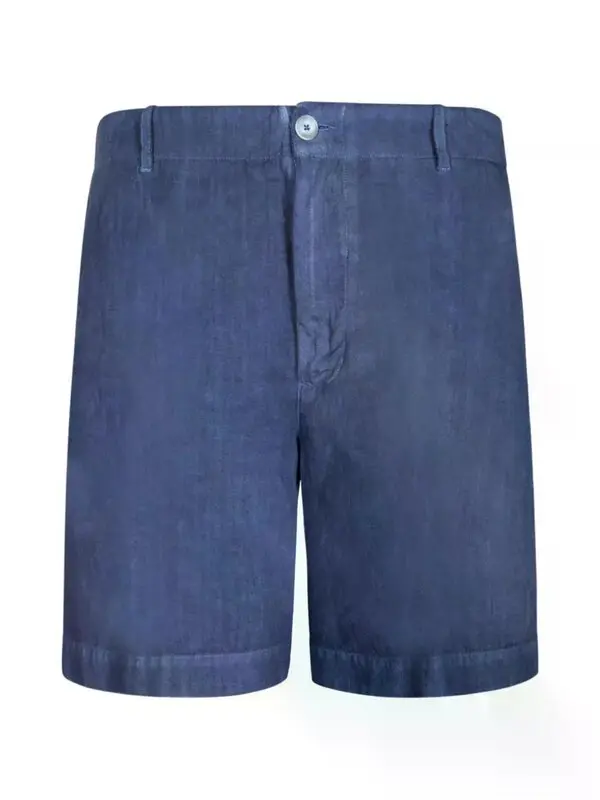 120% Lino Elasticated Waistband Patch Pocket Shorts