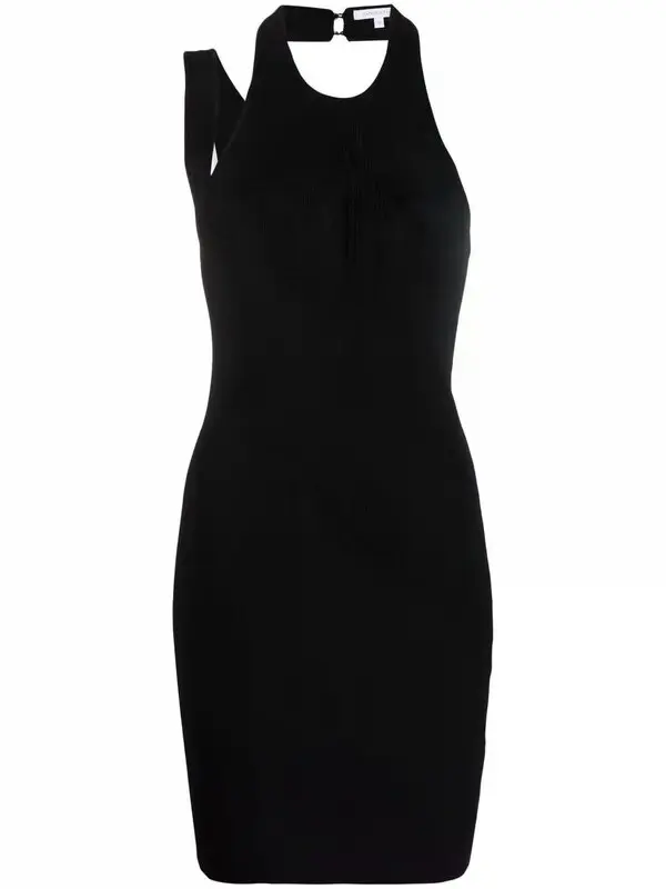 Patrizia Pepe One-shoulder Halterneck Dress