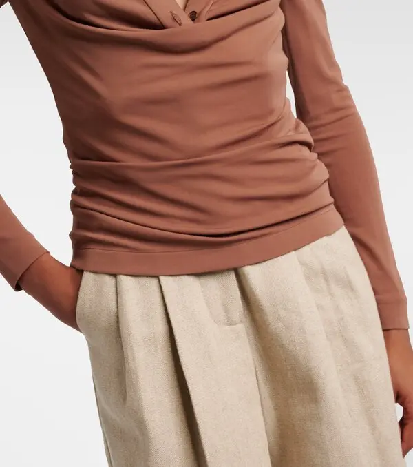 Elie Saab Viscose Jersey Top