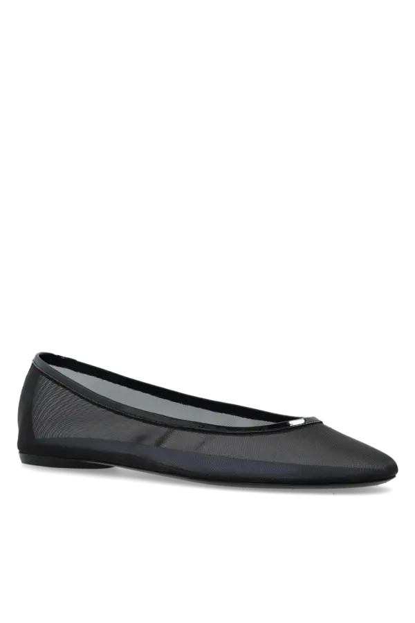 LANVIN Ballet Flats With Mesh Upper And Leather Insole