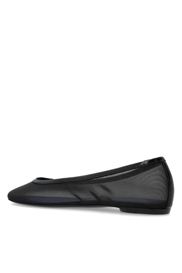 LANVIN Ballet Flats With Mesh Upper And Leather Insole