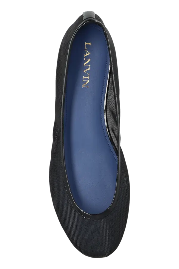 LANVIN Ballet Flats With Mesh Upper And Leather Insole