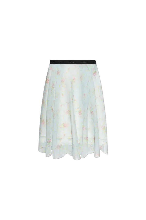 Marc Jacobs Floral Motif Midi Skirt