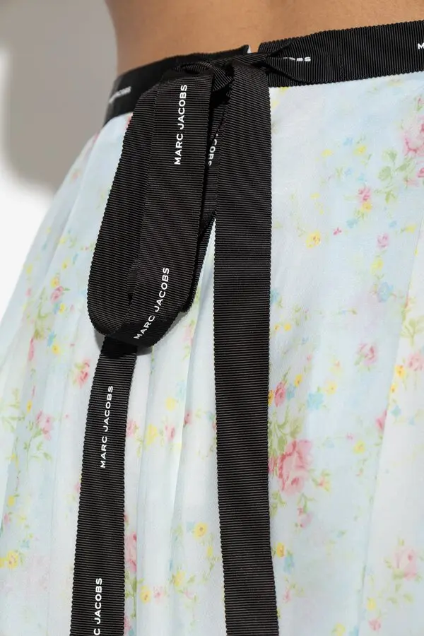 Marc Jacobs Floral Motif Midi Skirt