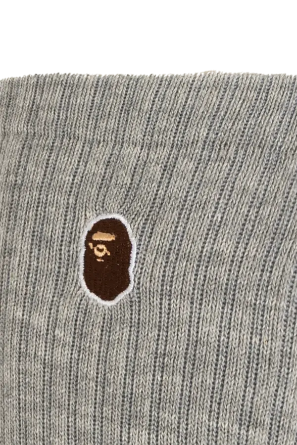 A BATHING APE Logo Socks
