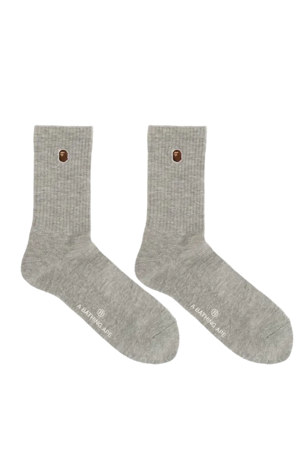 A BATHING APE Logo Socks