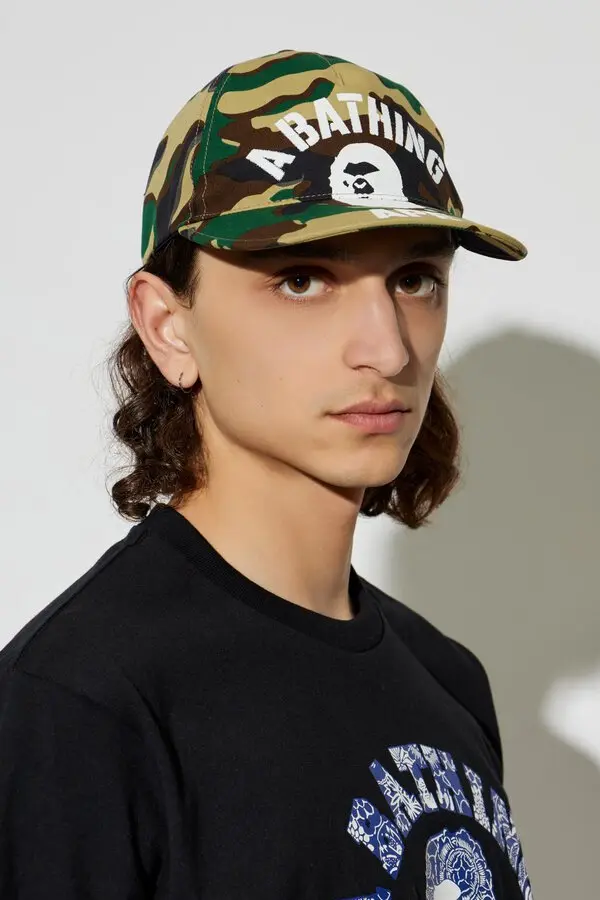 A BATHING APE Baseball Cap Camouflage Pattern